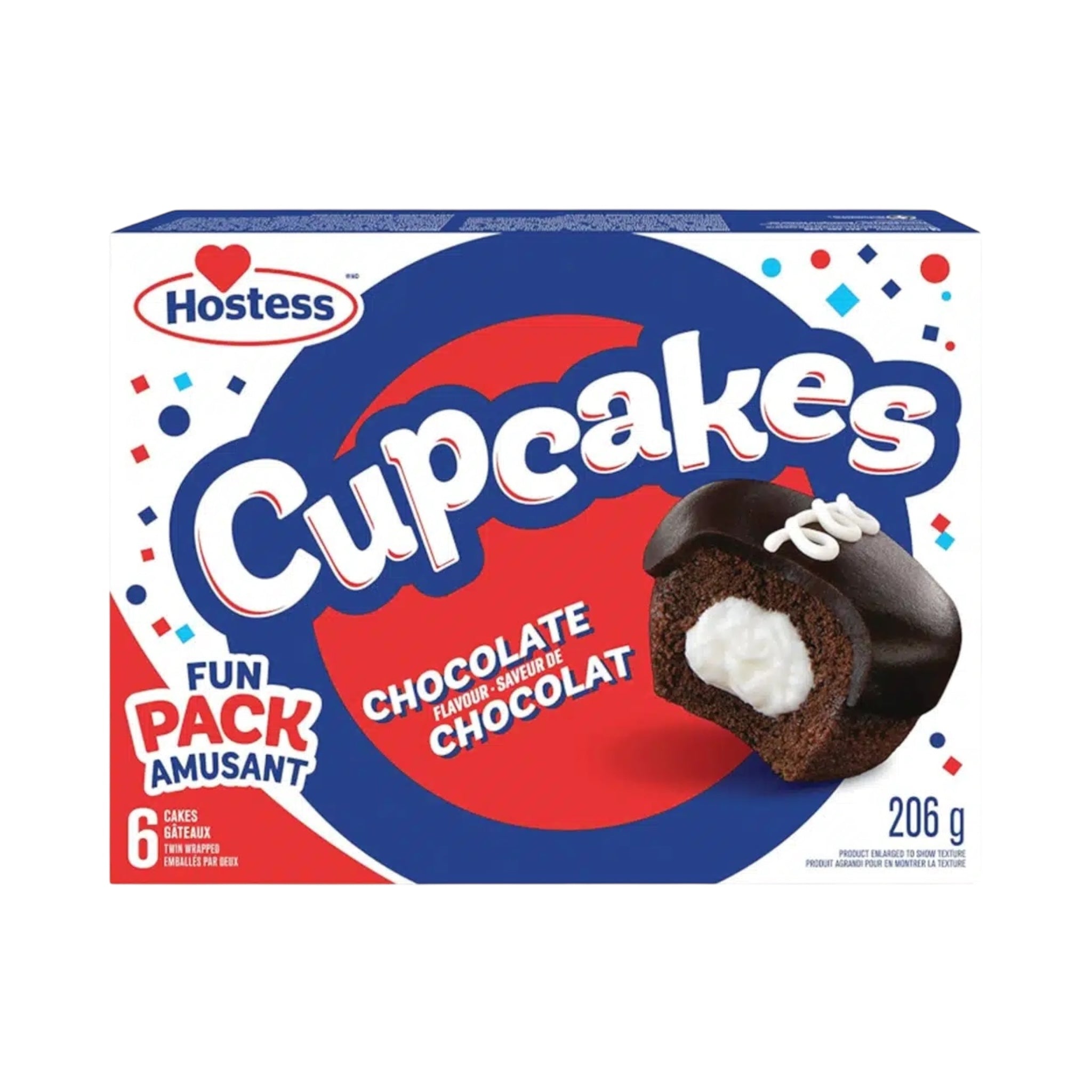 Hostess Cupcake Chocolate - 6-Pack 206g [Canadian] – USA Bites