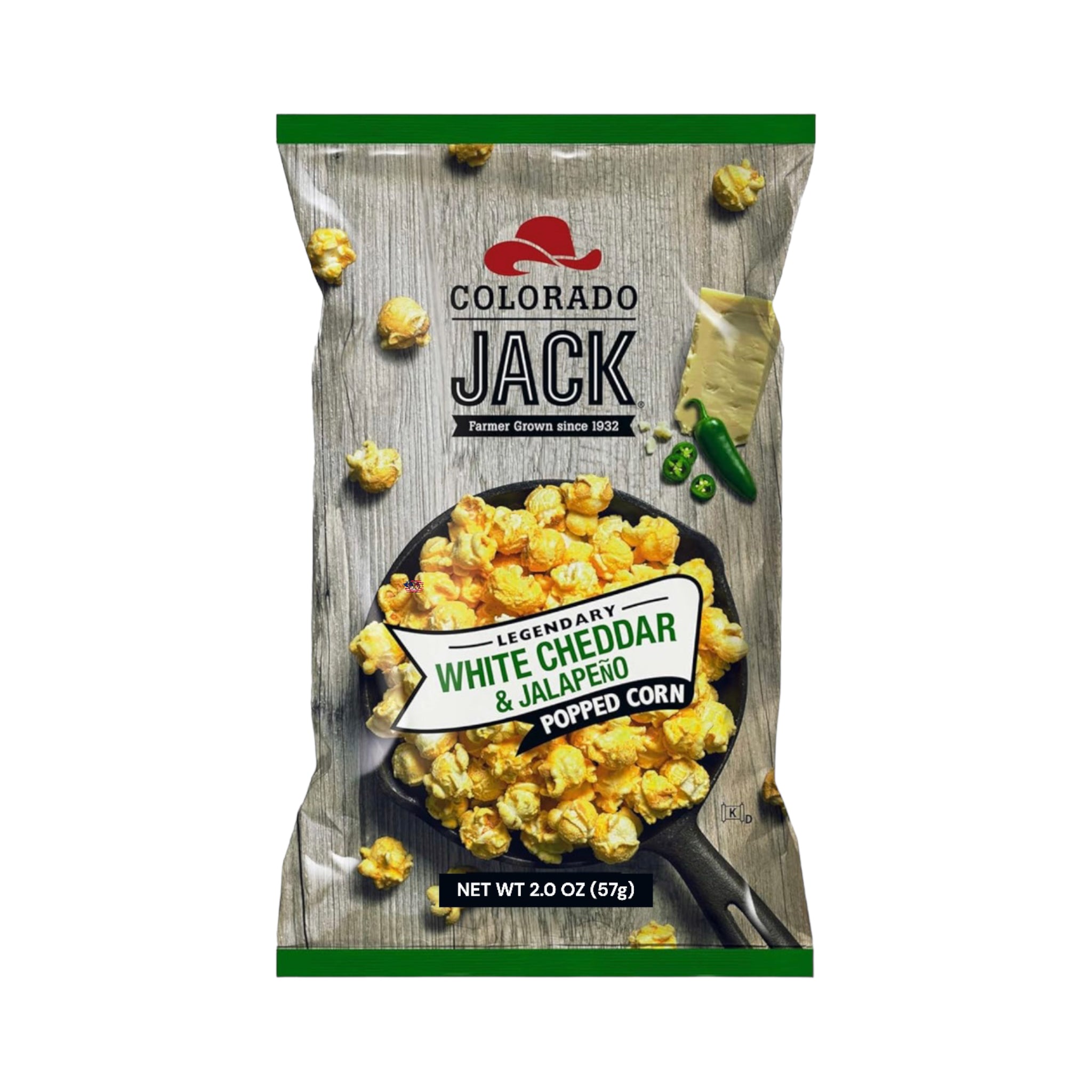 Colorado Jack White Cheddar and Jalapeno Popcorn - 2oz (57g) – USA Bites