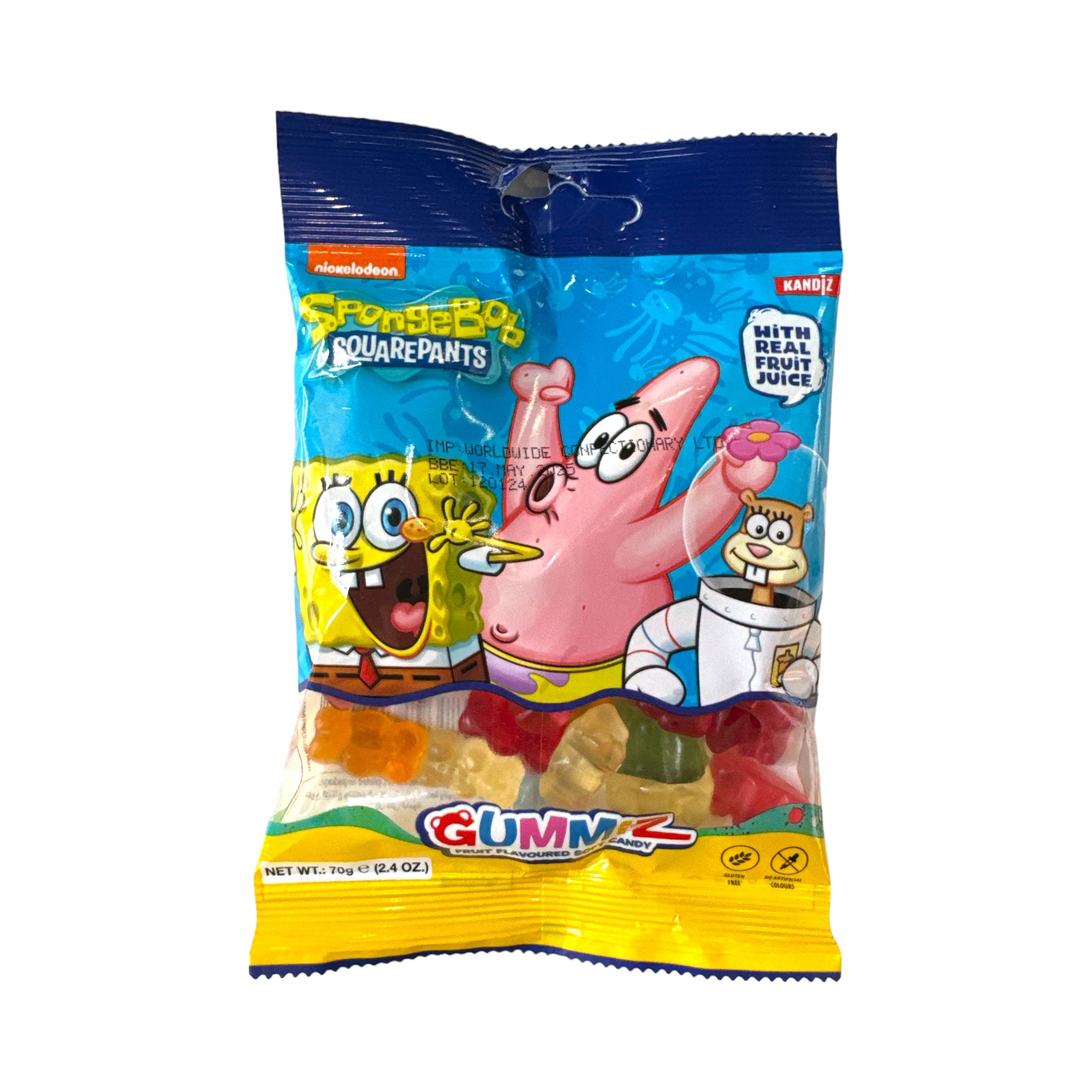 SpongeBob Gummiz Bears Fruit Flavoured - 70g – USA Bites
