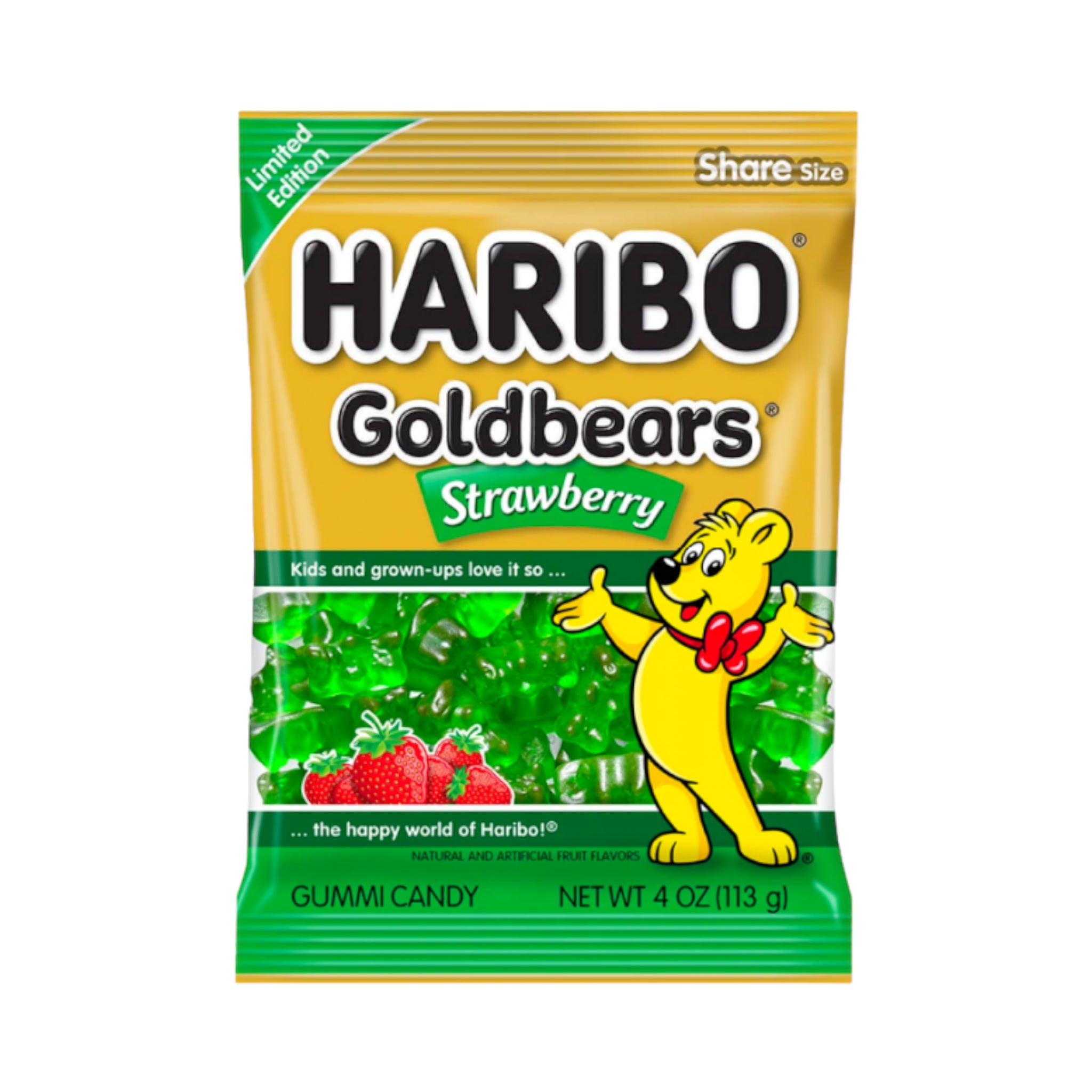 Haribo Gold Bears Strawberry - 4oz (113g) – USA Bites