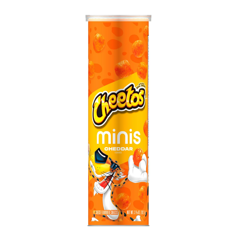 Cheetos Minis Cheddar Canister 3.625oz - (102.7g) – USA Bites