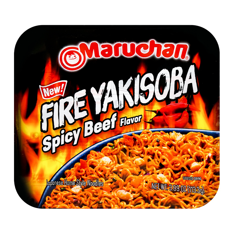 Maruchan Yakisoba Fire Spicy Beef - 3.99oz (113g) – USA Bites