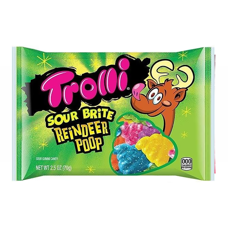 Trolli Christmas Sour Brite Reindeer Poop - 2.5oz (71g) [Christmas ...